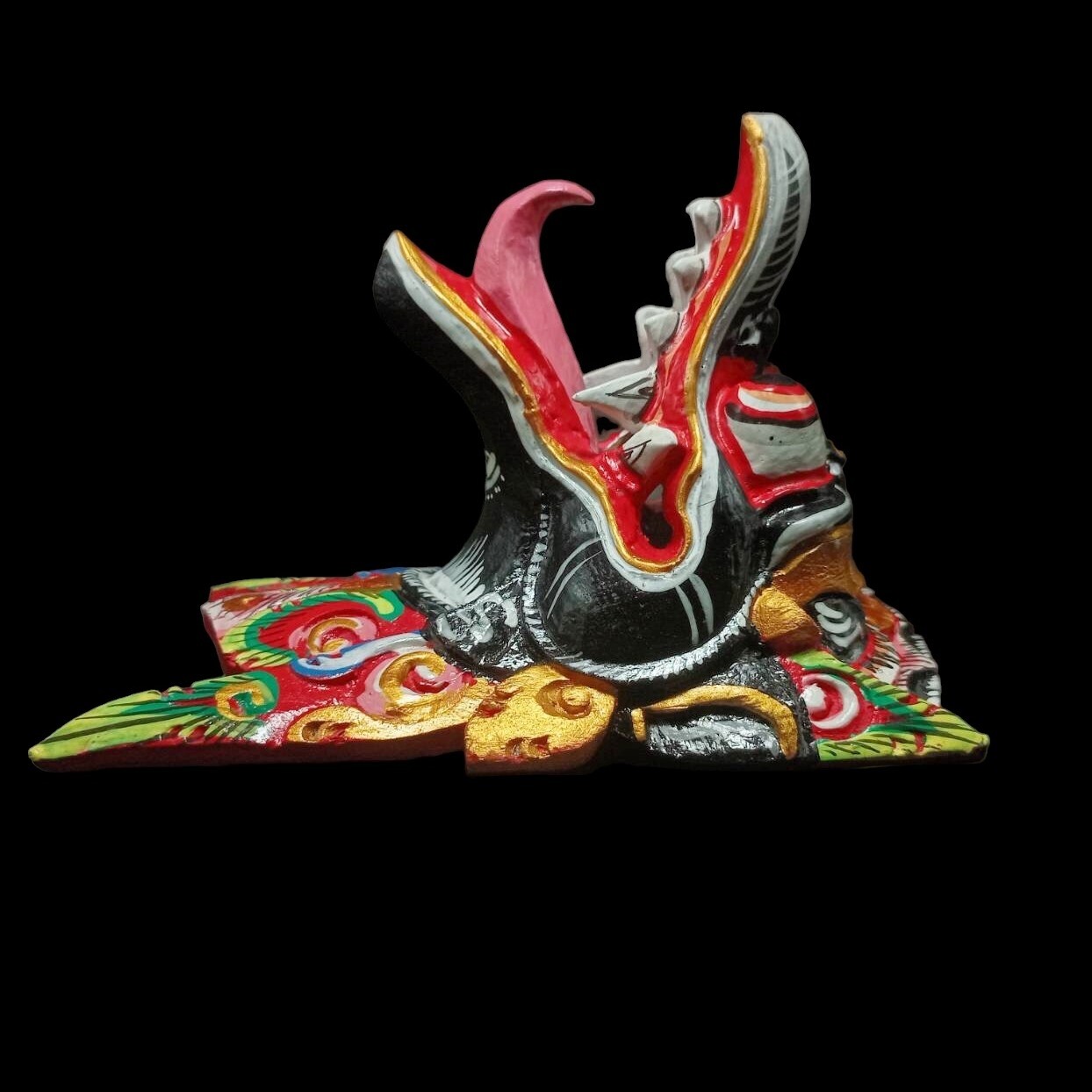 Black Garuda Bird Indonesia Balinese Mask Hinduism Wood Carved Wall Art ...