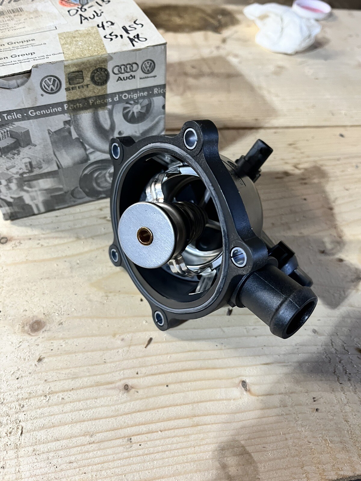 03-10 Audi A8 Coolant Thermostat Housing Assembly OEM for sale online ...
