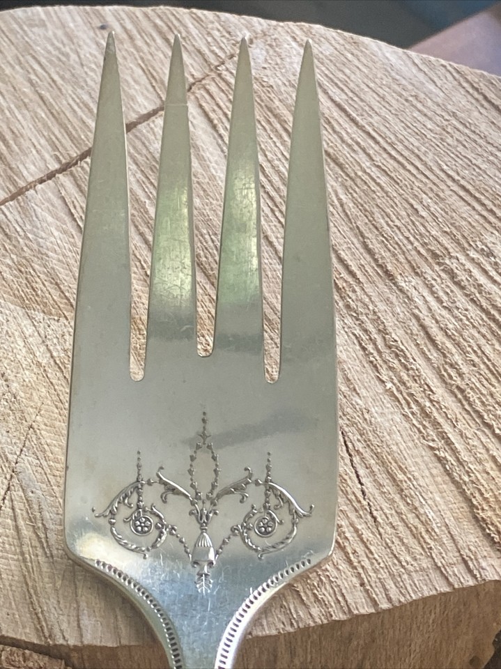 Community Plate Grosvenor Serving Fork Silver Plated Antique Vintage ...