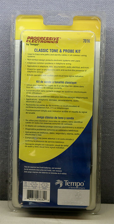 Progressive Electronics Tempo 701K Classic Tone & Probe Kit New | eBay