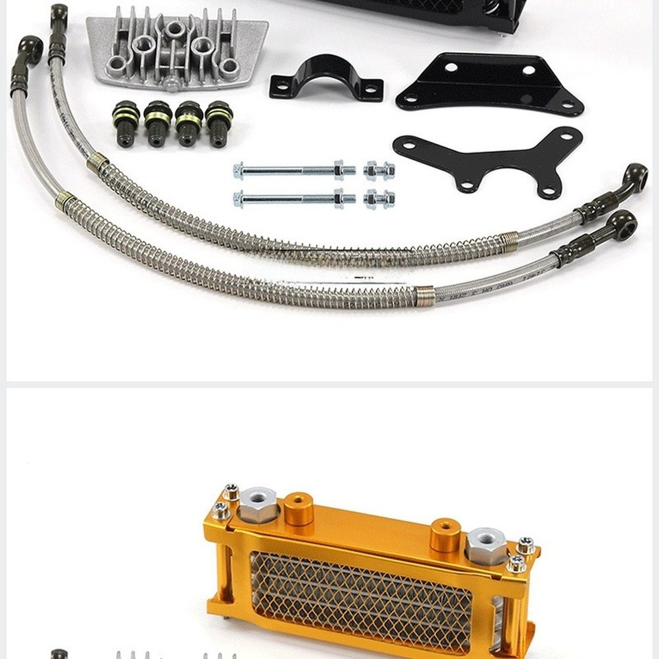 Aluminum Oil Cooler Radiator Kit for 50 110cc Monkey Bike Easy Install ...