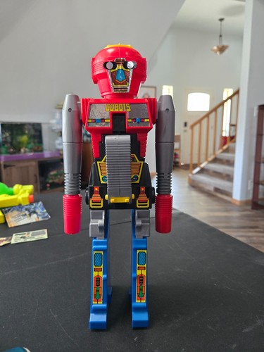 Vintage Arco Tonka GoBots Rogun Transforming Toy Double Cap Gun Rifle ...