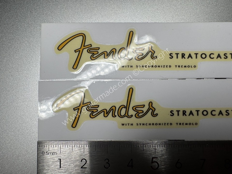 2Pcs Retro Headstock Vinly Stickers For Fender Stratocaster Electric ...