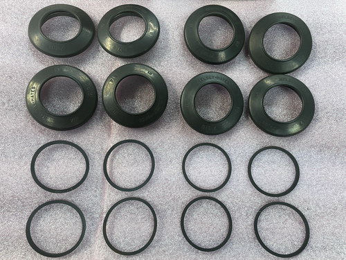 two NOS 1965-67 Mustang disc brake piston boot & seal kits for K/H ...