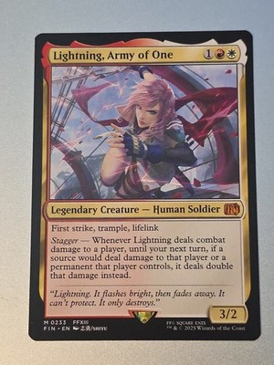 Lightning, Army of One Final Fantasy Regular | eBay