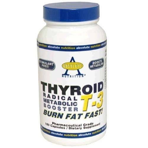 Absolute Nutrition Thyroid Tablets 3, Radical Metabolic Booster, 180 ...