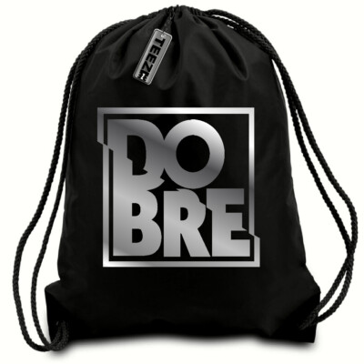 Black & Silver Dobre Brothers drawstring bag,Gaming,swimming bag,water ...