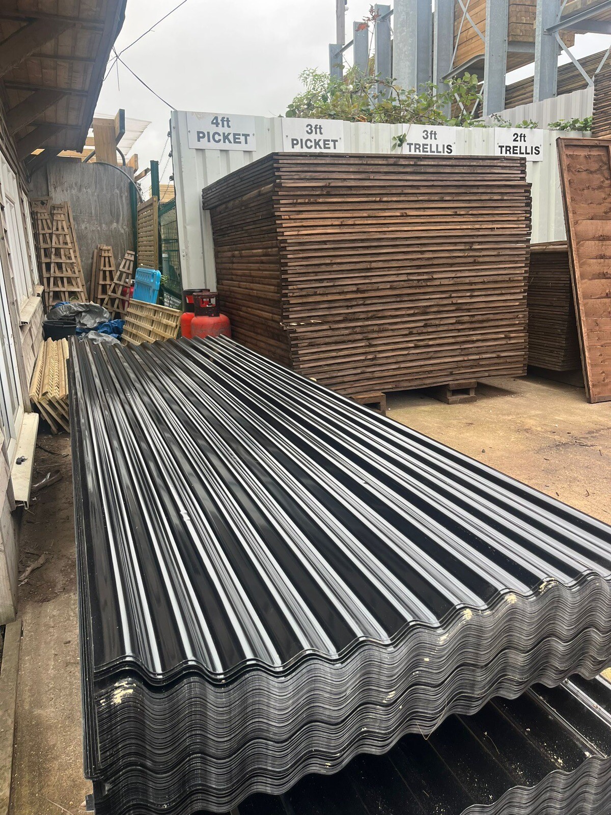 Corrugated tin roof sheets Plastic Coated 3m Metal Roof Sheet | eBay UK