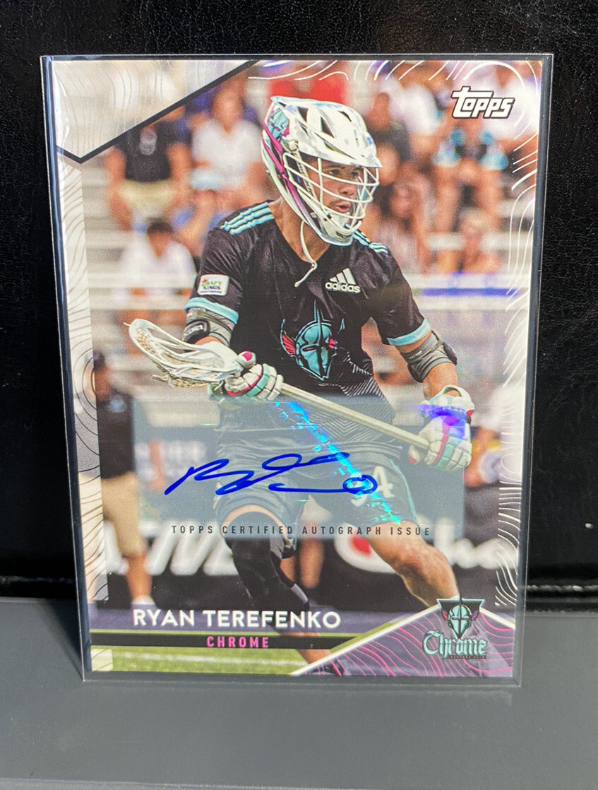 2022 Topps Premier Lacrosse League Base Auto #1 Ryan Terefenko - Chrome ...