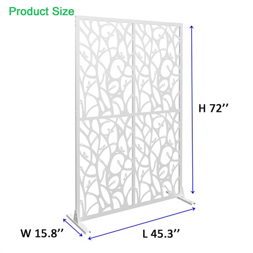 Metal Panels Decorative Divider Wind Outdoor Garden Privacy Dividers ...