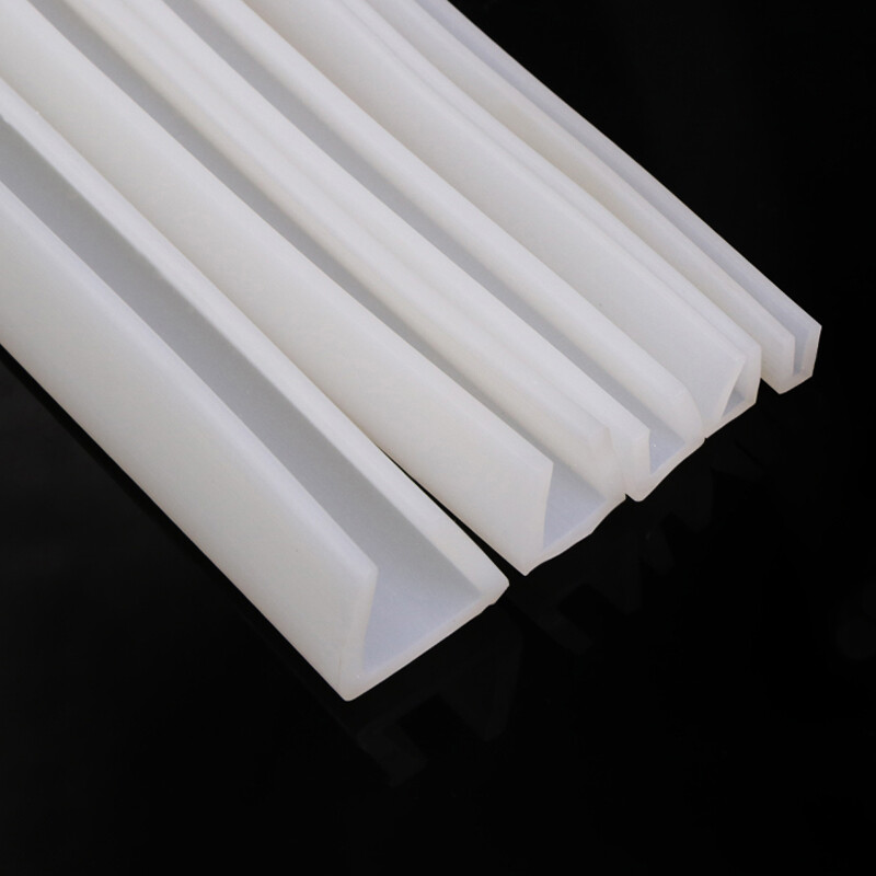 White Silicone Rubber Sealing Strip U-Shape Window Door Glass Edge ...