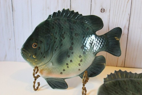 VTG Lefton Fish Lefton Bluegill wall Dish Plate Perch Bream Sunfish ...