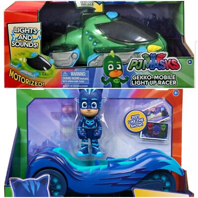 Gekko Mobile PJ Masks Cat Car & Catboy Figure Toy New⚡Fast Shipping | eBay