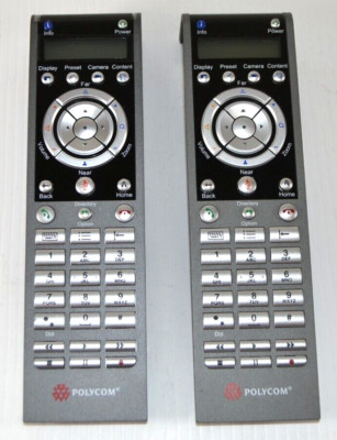 LOT OF 2 Polycom HDX Series Video Conference Remote Control Only ...