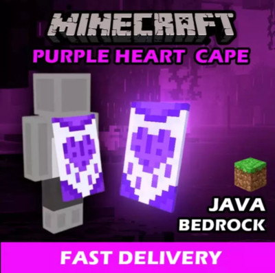 ⚡️ Minecraft Purple Heart Twitch Cape Codes⚡️ALL PLATFORMS 7X24 & FAST ...