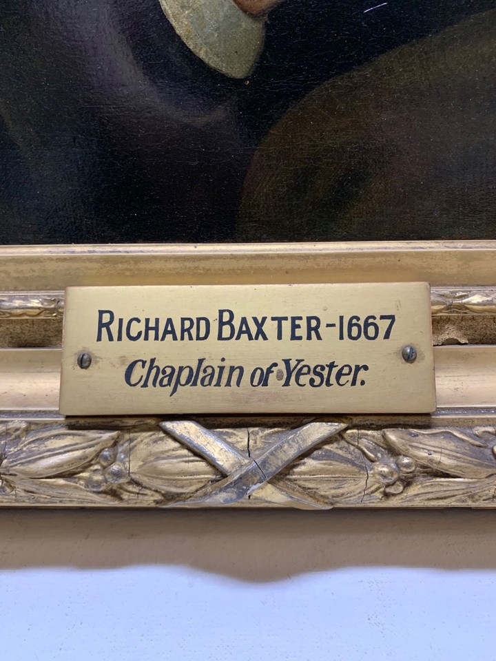 17th Century Richard Baxter (1615-1691) Portrait Antique Old Master Oil ...