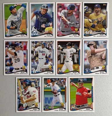 2014 Topps All Star Rookie Team subset 11 cards Gold Cup (Arenado ...