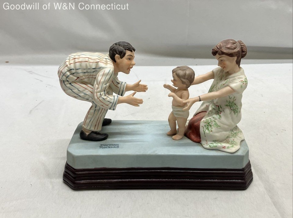Norman Rockwell "Baby's First Step" Porcelain Figurine | eBay
