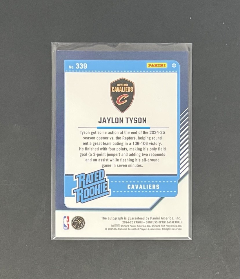2024-25 Panini NBA Optic - Jaylon Tyson Rated Rookie Autograph 🔥🔥🔥🔥 | eBay