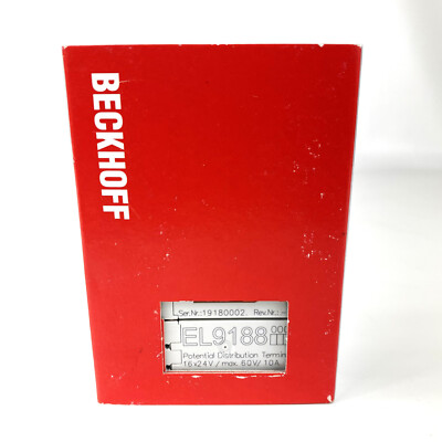 Beckhoff EL9188 Potenzialverteilungsklemme, 16 x 24 V Dc, Nuovo | eBay