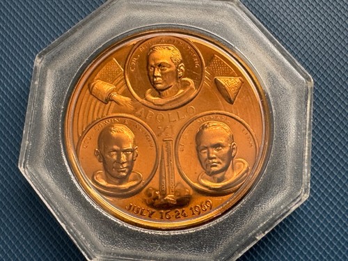 Apollo 11 1st Man On The Moon Neil Armstrong Aldrin Collin Coin NASA ...