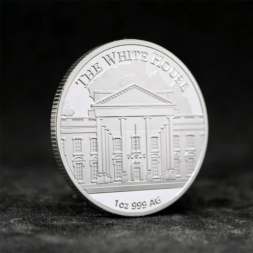 2PCS 1 Oz .999 Fine Silver TRUMP " Trump fight fight" Coin Limited ...