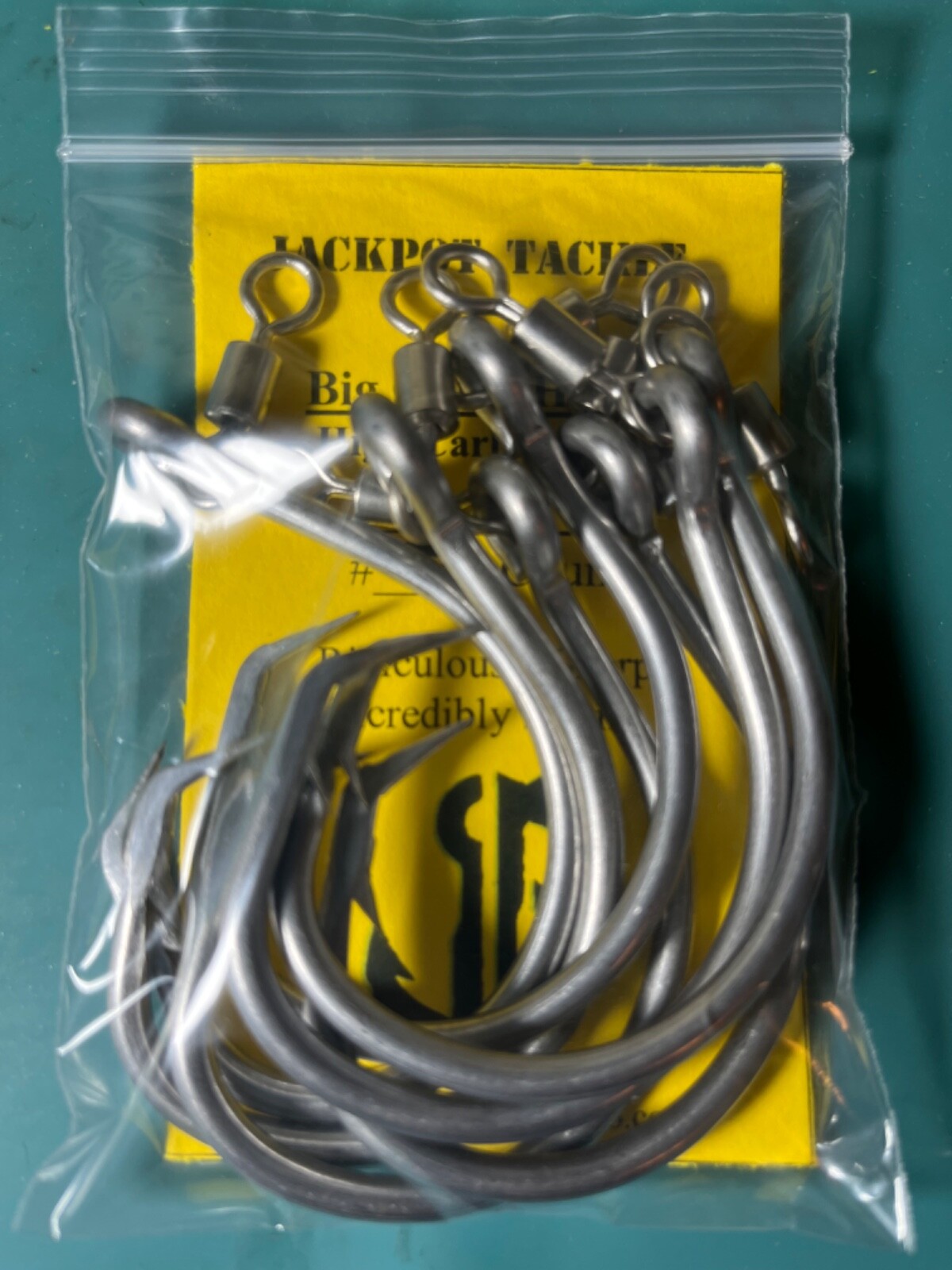 16/0 Circle Hooks w/ Built In 3/0 Swivel Catfish Grouper Tuna Snapper ...