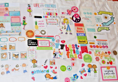 mixed lot stickers FRIENDS buddy friend pal BFF fun silly phone heart ...