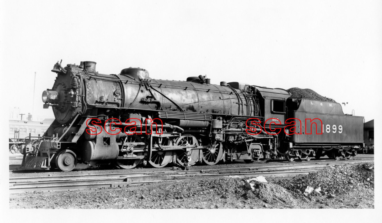 4BB551 RP 1946/70s? LOUISVILLE & NASHVILLE RAILROAD 282 LOCO #1899 ...