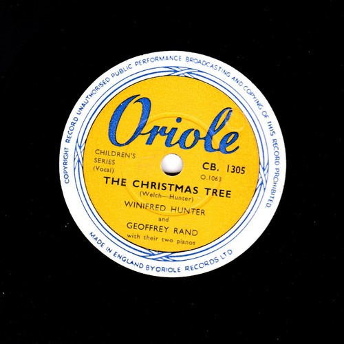 V Rare Winifred Hunter Noël 78 The Christmas Tree GB Oriole ENFANTS CB ...
