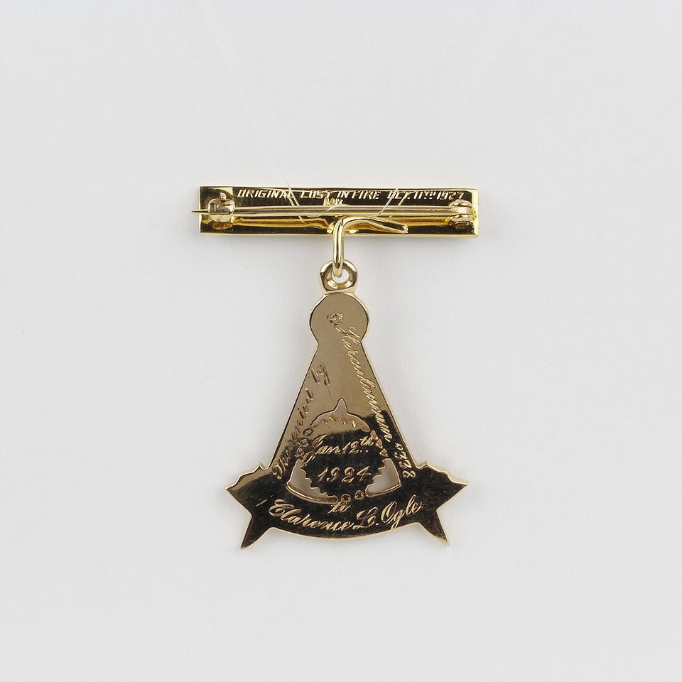 Antique 1920s 14k Yellow Gold Herculaneum Freemason Past Master Pin | eBay