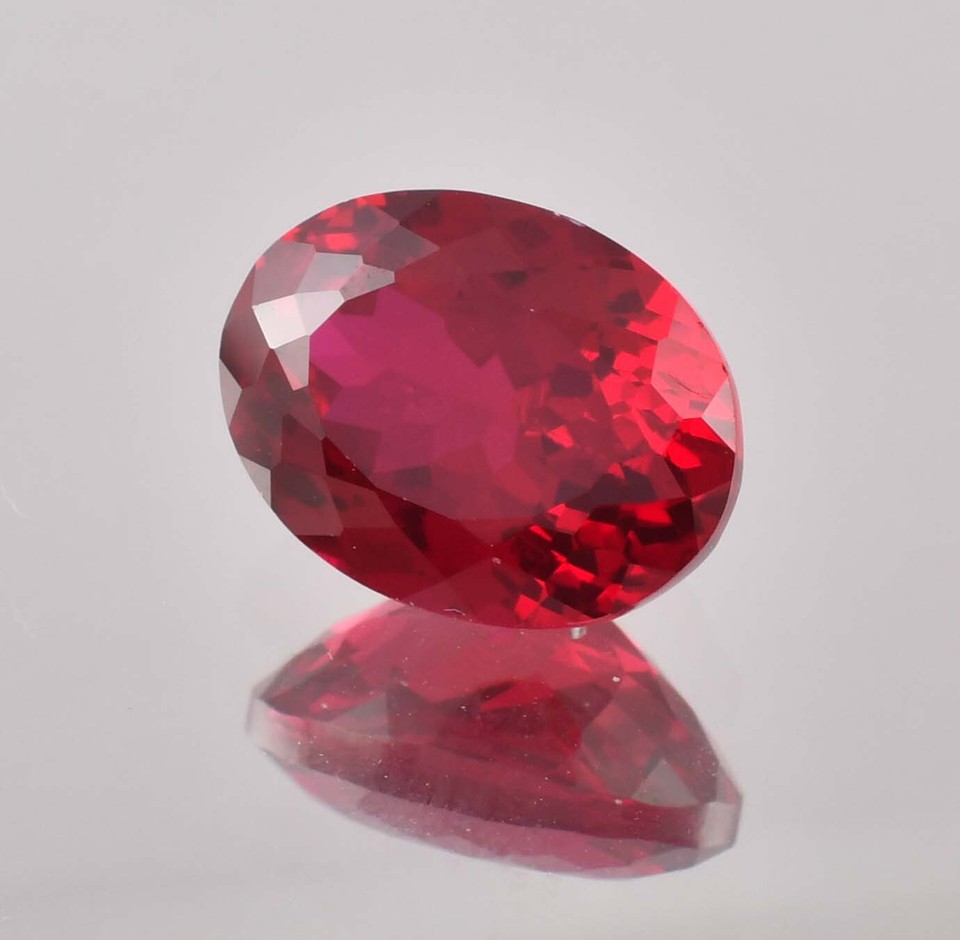 12.30 Ct Natural Mozambique Blood Red Ruby Oval Cut Loose Gemstone GIT ...