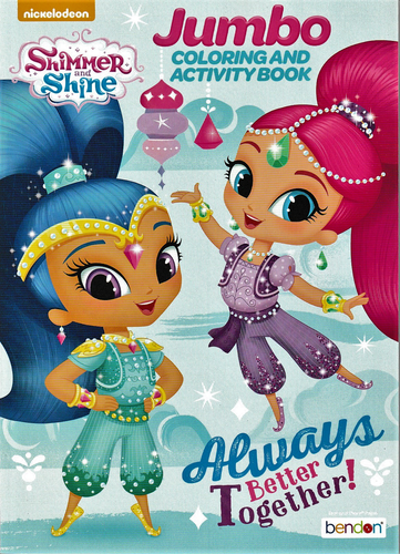 Shimmer and Shine Coloring Book & Barbie Kids Color Activity Books Set ...