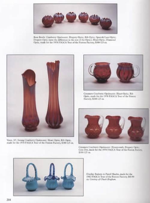 Fenton Special Orders 1980-Up Collector Reference w QVC Art Glass Club ...