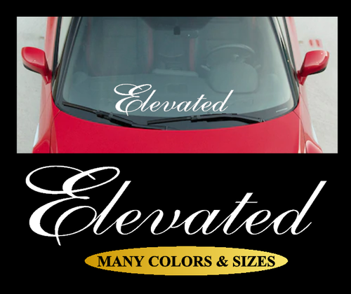 Elevated Windshield Banner Royal Stance Car JDM Mugen Vinyl Decal ...