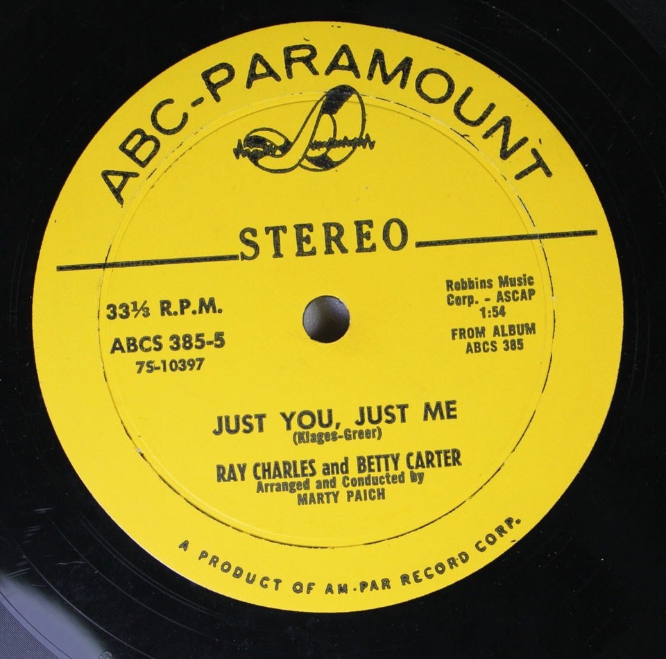Soul Jazz Compact 33 45 Ray Charles And Betty Carter - Takes Two To ...