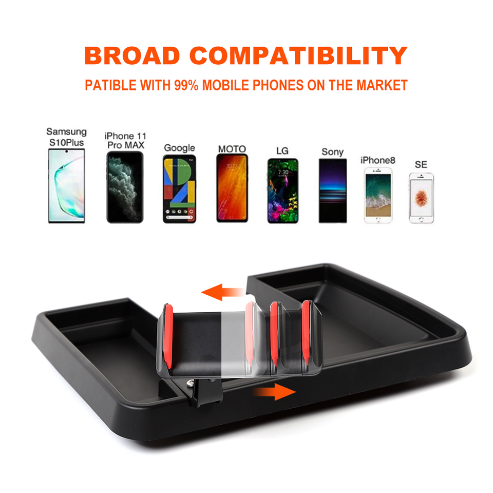 Center Console Phone Holder Mount Storage Tray for Ford F150 09-14 ...