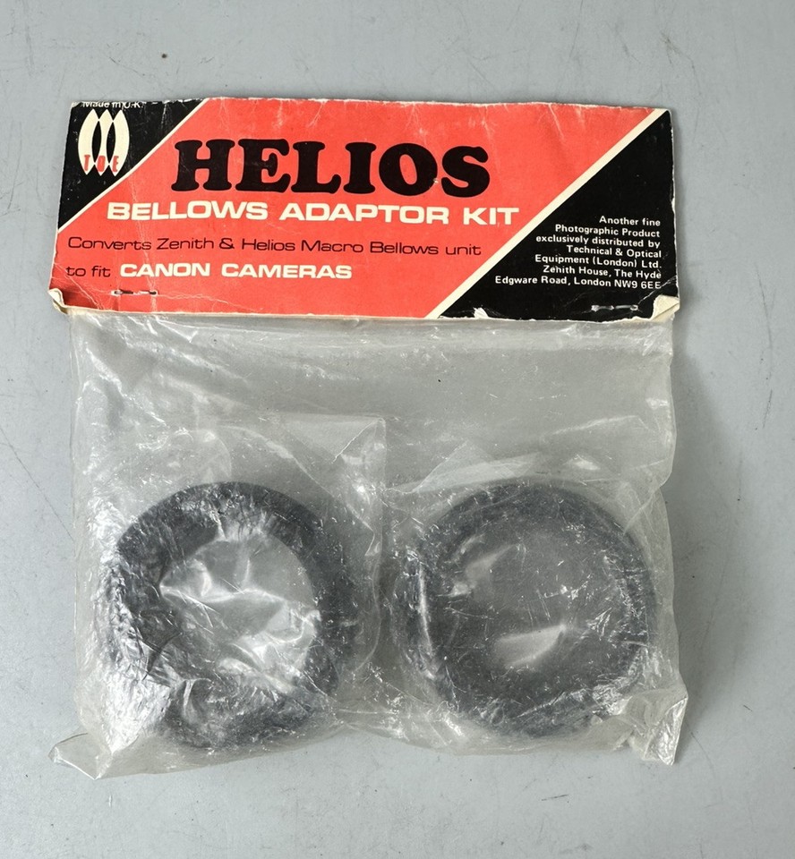Helios Bellows Adapter Kit, Converts Zenit/ Helios Bellows To Fit Canon ...