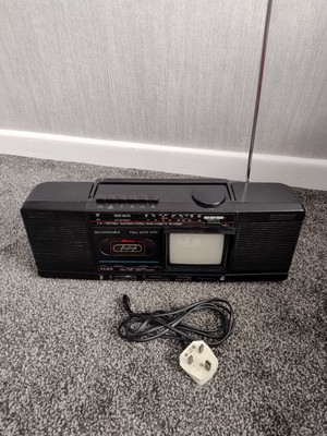 Vintage Collectable Alba 3In1 Portable Television Stereo Radio Cassette ...