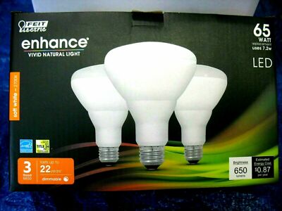 Lot 6 Pcs Feit Soft White Flood Light LED Bulb 65 Watt Equivalent BR30 ...