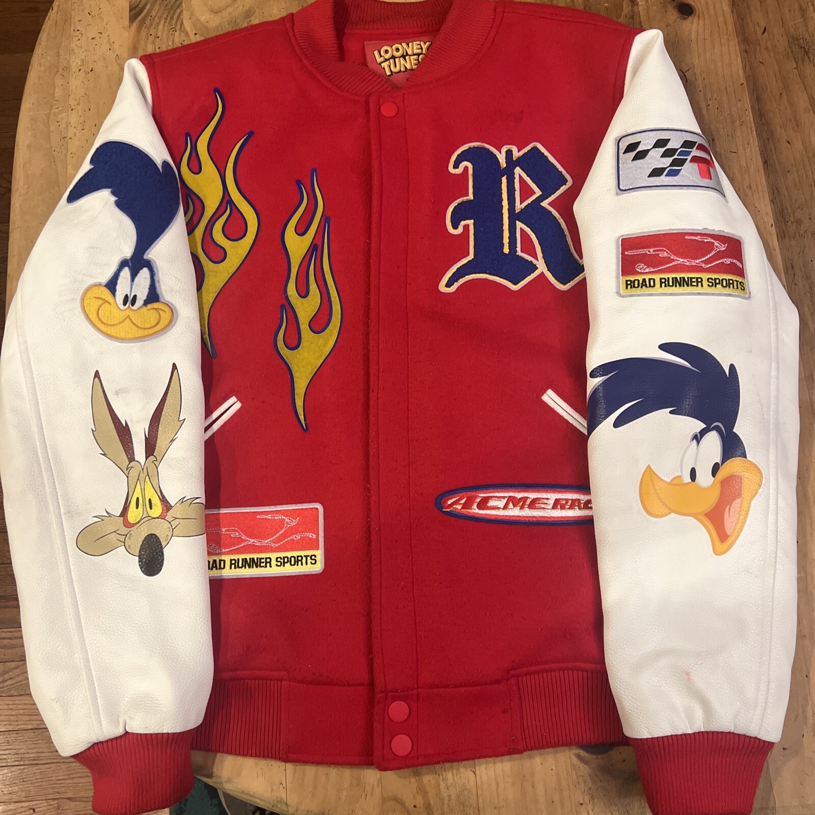 Looney Tunes Road Runner Acme Varsity Jacket Warner B… - Gem