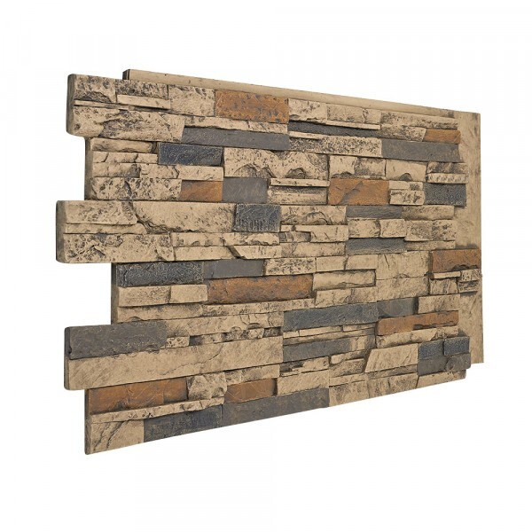 Faux Stacked Stone Panels Wallwell Faux Stone Wall Panel 45.31" X