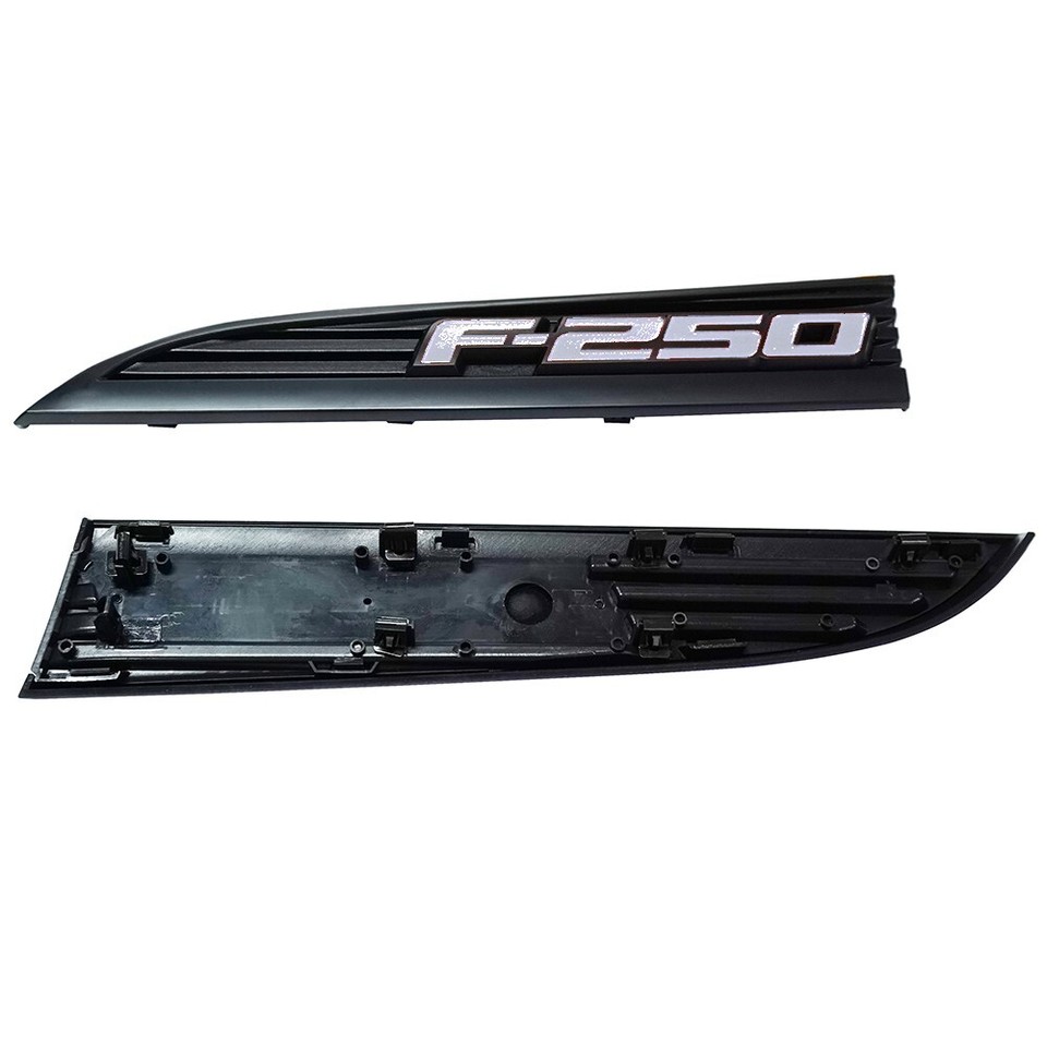 For 2011-2016 F250 Superduty Emblems Side Fender Badge Black White | eBay