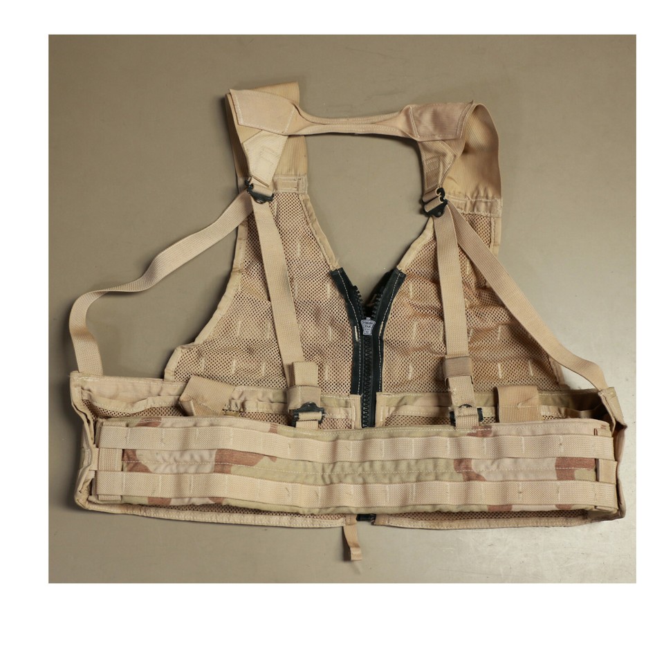 USGI Tactical Fighting Load Carrier MOLLE II Vest FLC DCU Desert Tan ...