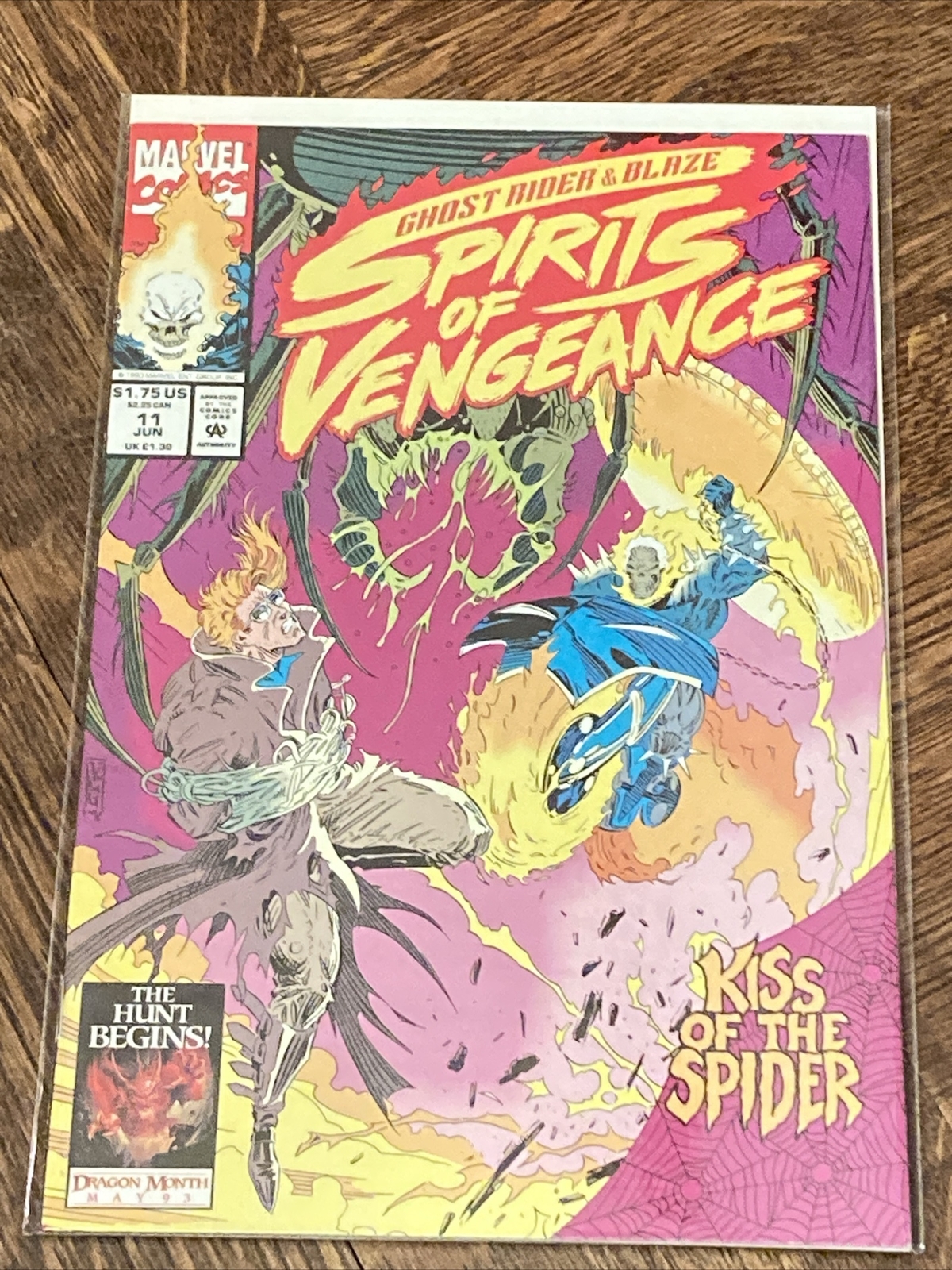 Ghost Rider & Blaze Spirits of Vengeance #11 Zarathos Jun 1993 Marvel ...