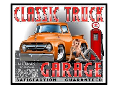 1956 Ford F100 Pickup Truck Classic Garage Wall Art Graphic Sticker | eBay