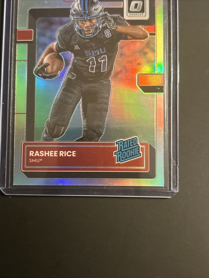 🏈 2023 RASHEE RICE Panini Chronicles Draft Picks Optic Holo Rated RC ...