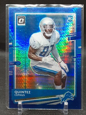 QUINTEZ CEPHUS 2020 OPTIC BLUE HYPER PRIZM ROOKIE LIONS WISCONSIN ...