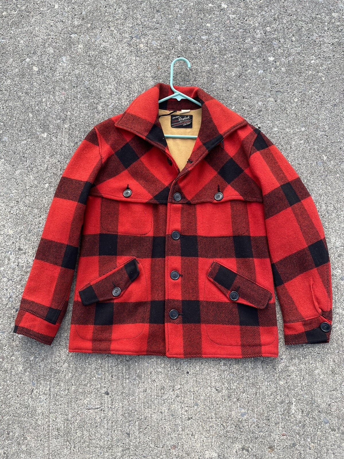 Vintage 40s 50s Drybak Mackinaw Cruiser Jacket Buffal… - Gem