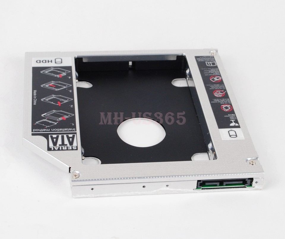 2nd Hard Drive HD SSD SATA Caddy Adapter Tray for HP 2000-425nr swap ...